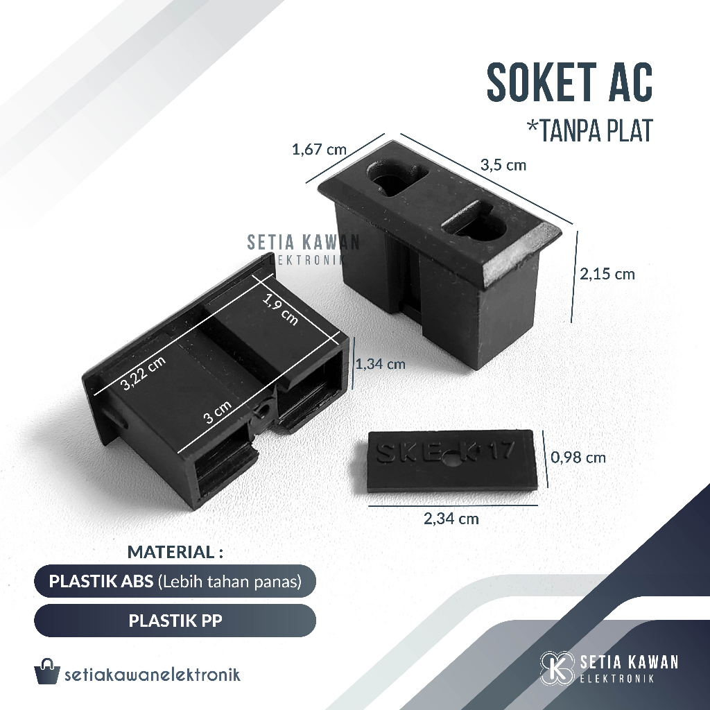 Home Socket Female AC Outlet Electrical Plug Embedded Box Model ...