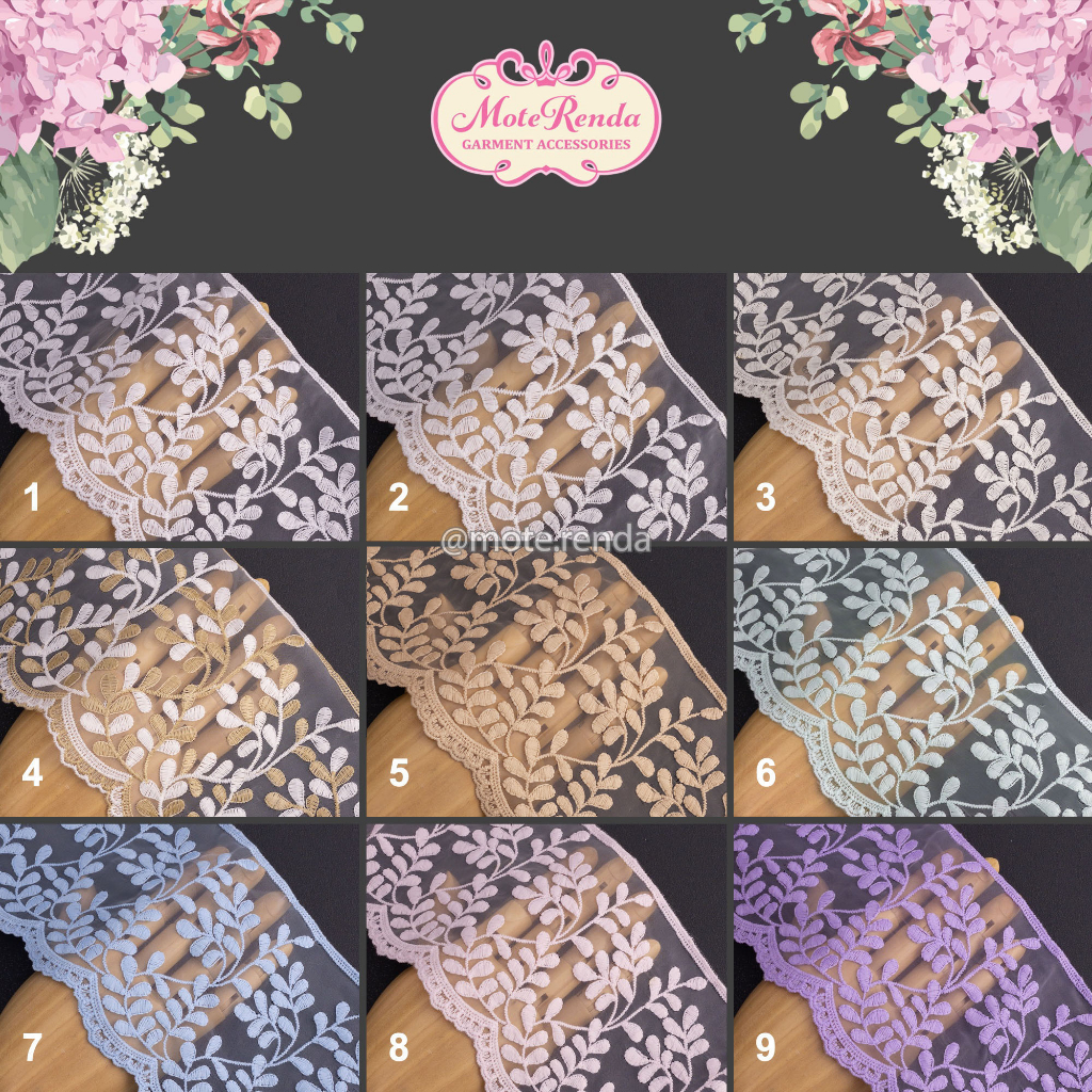 Premium organdy lace 14cm wide, code 5OMA1401 | Shopee Malaysia