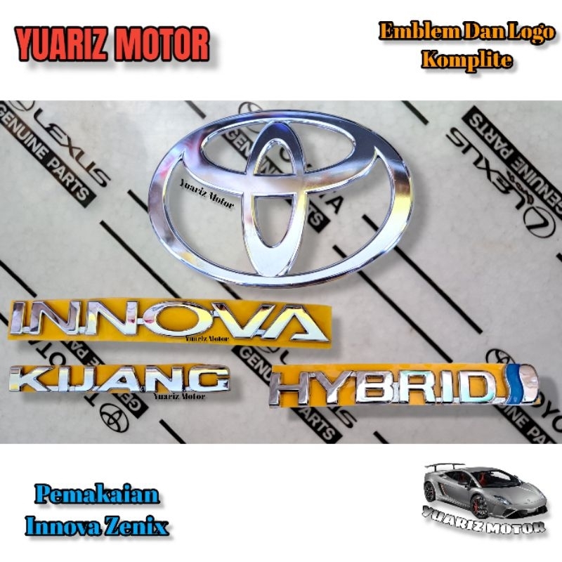 Emblem Innova Zenix Original Toyota/Emblem Logo Writing Innova Kijang ...