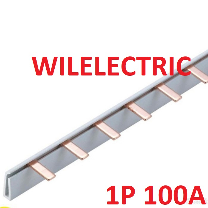 Busbar Comb Rail jumper Copper MCB 1P 1 phase 100A 100 Amper 1m ...