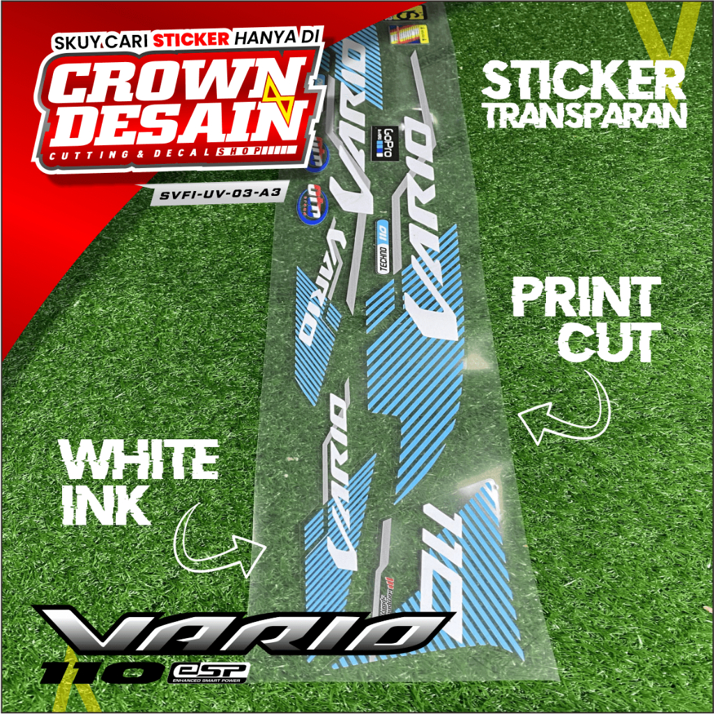Vario 110 fi Custom Sticker Striping Malay Design - Vario 110 fi UV Lis ...