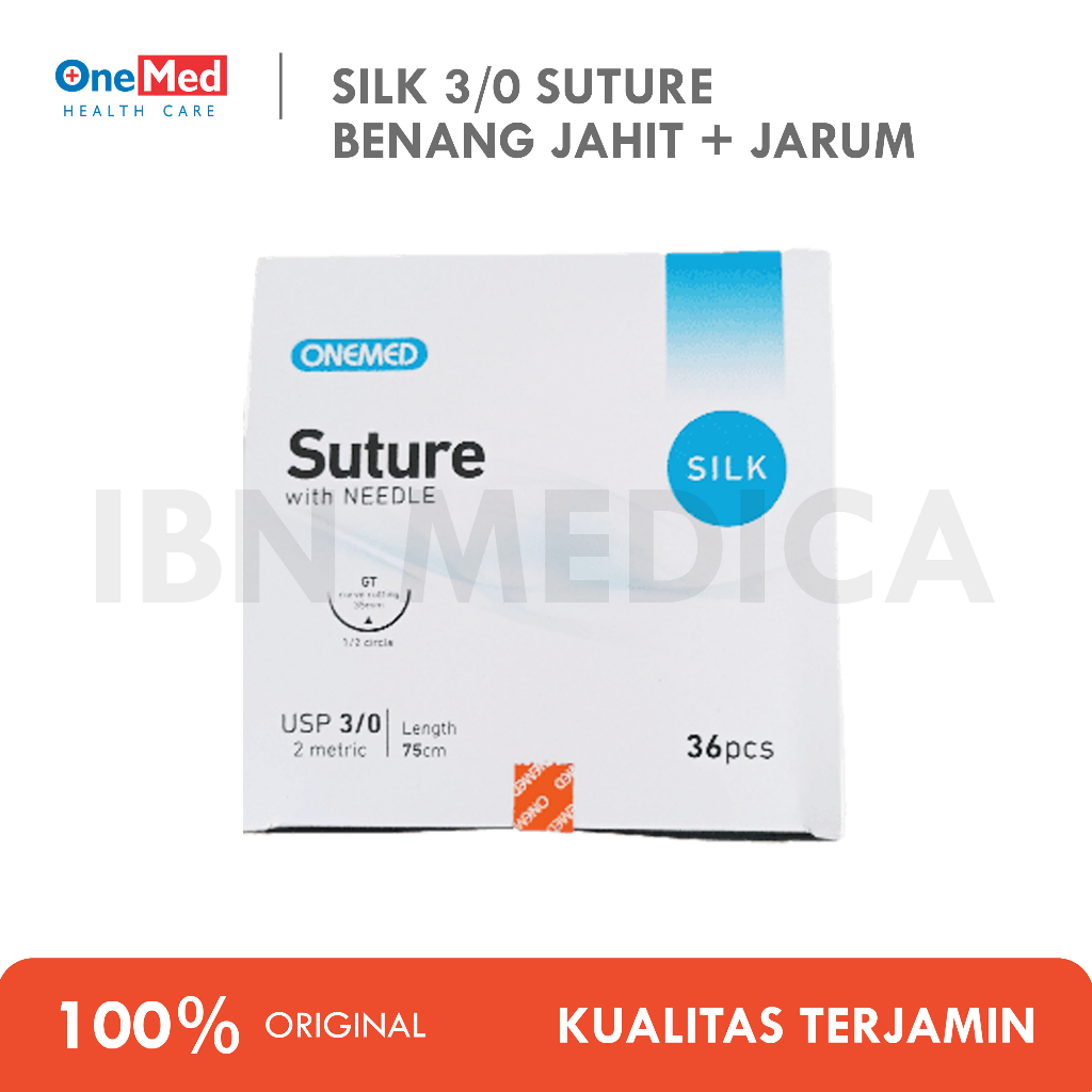 Onemed - SILK Sewing Thread With NEDLE / Suture SILK | Shopee Malaysia