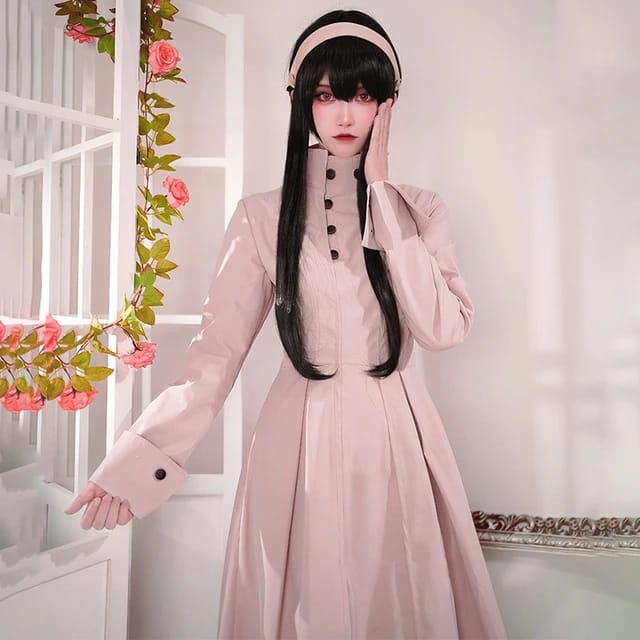 (PDS) Yor FORGER COSPLAY COSTUME PINK SPY X FAMILY DRESS | Shopee Malaysia