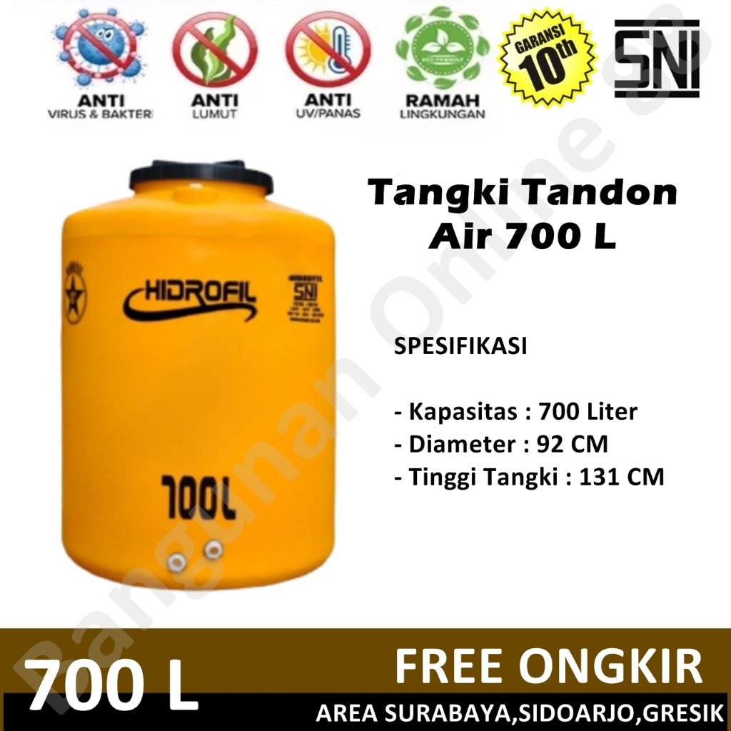 700 Liter Hydrophilic Water Tank Tank Toren Guarantee | Shopee Malaysia