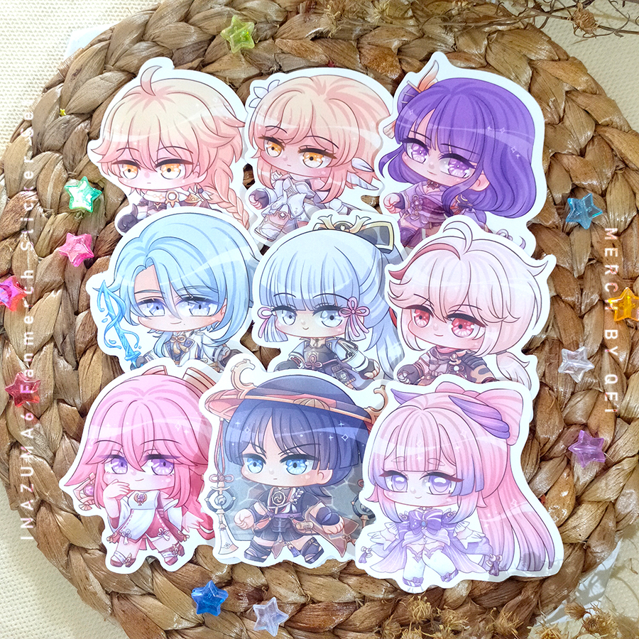 Genshin Impact Inazuma Fan Merchandise Sticker | Shopee Malaysia