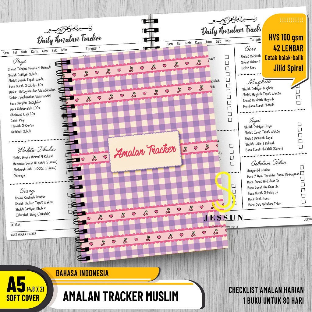 Practice TRACKER BOOK A5 Checklist Muslim Daily Practices | Shopee Malaysia