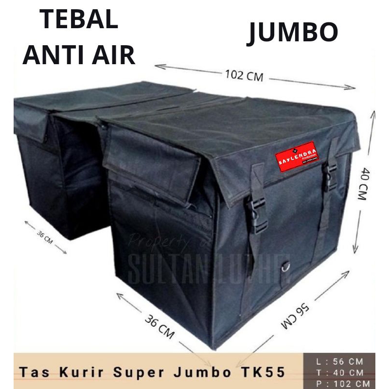 WATERPROOF JUMBO COURIER BAG / JUMBO MOTORCYCLE OBROK BAG / MATIC AND ...