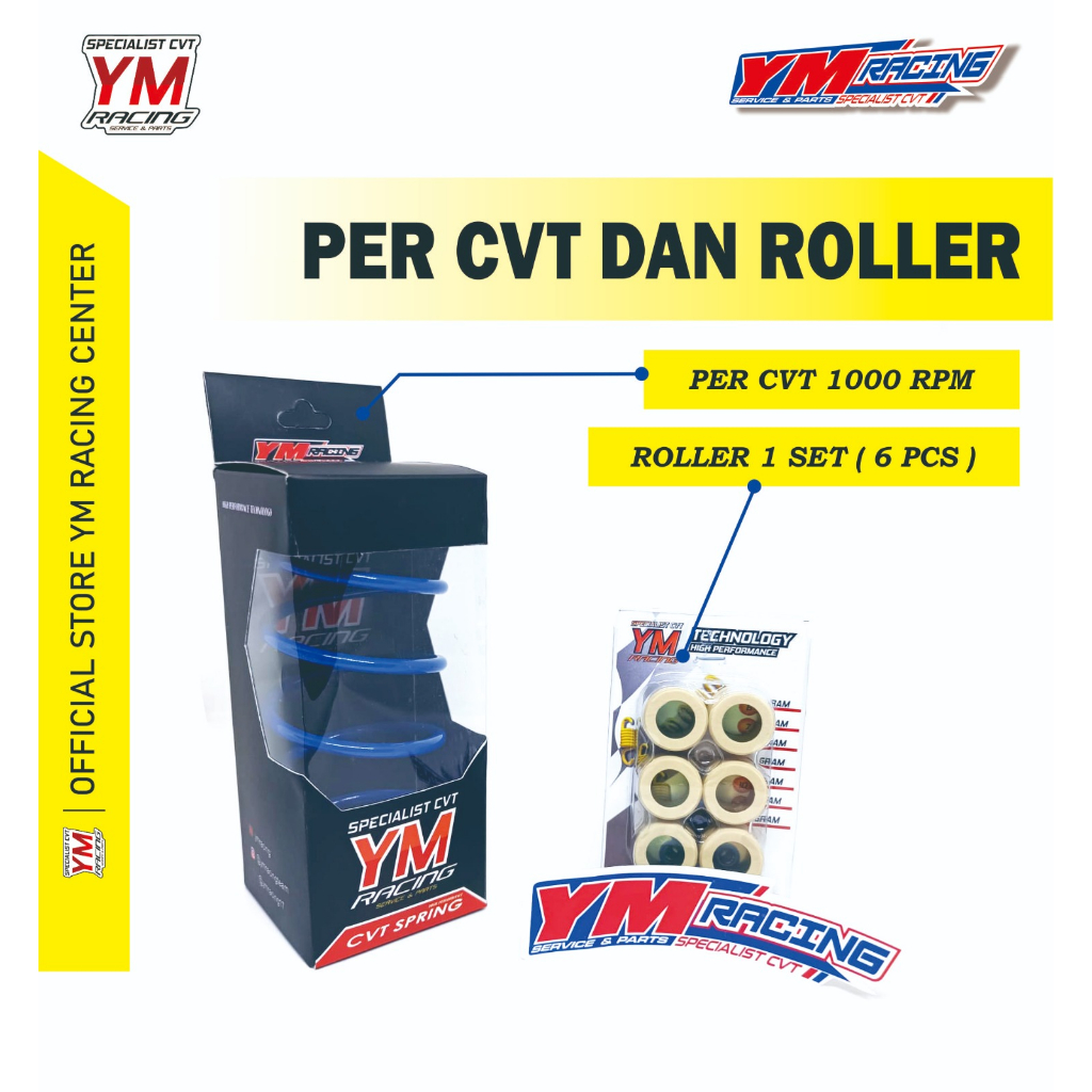 Per CVT 1000 RPM + ROLLER CONTAINS 6 ITEMS // FOR ALL MATIC MOTORCYCLES ...
