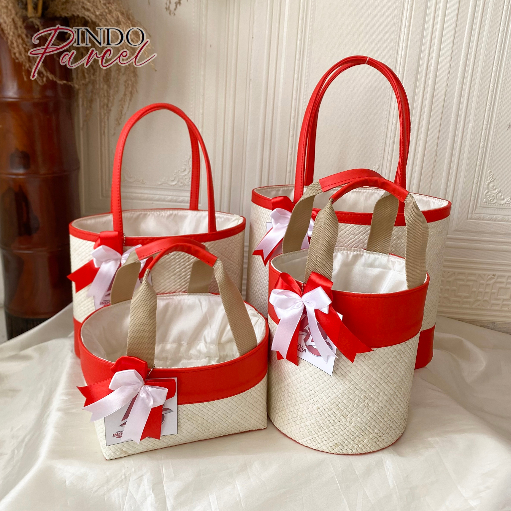 [SPECIAL Hut RI 78] INDOPARCEL - Woven Hampers Bag Combination of ...