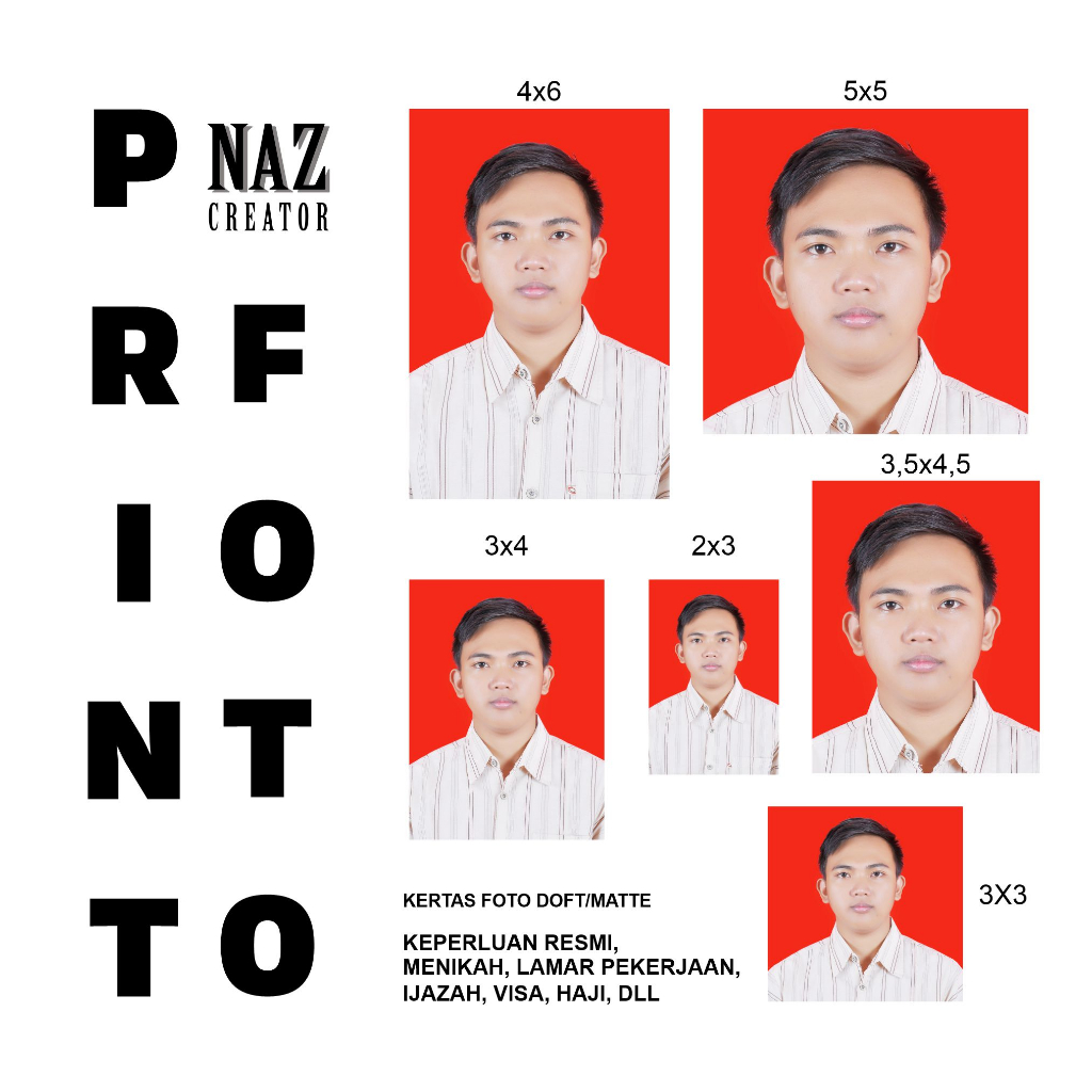MINIMAL Print Passport Photo And GLOSSY [4 Sheet Pattern] | Shopee Malaysia