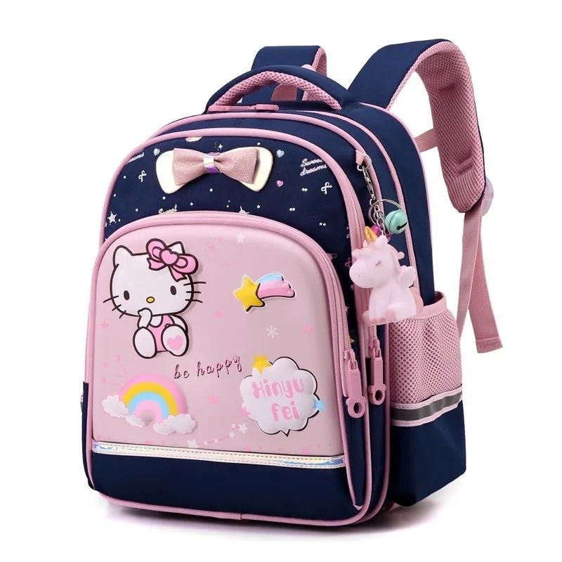 Hello Kitty Cartoon Backpack for Girls School Backpack for Girls Children's Shoulder Bag ...