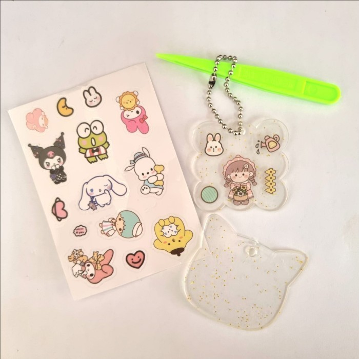 GANTUNGAN Momo Sticker Hanging Acrylic DIY Korean Sticker Viral Momo ...