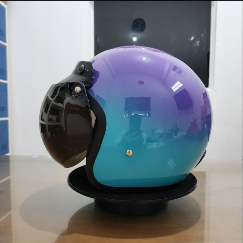 Gradient Retro Helmet | Shopee Malaysia