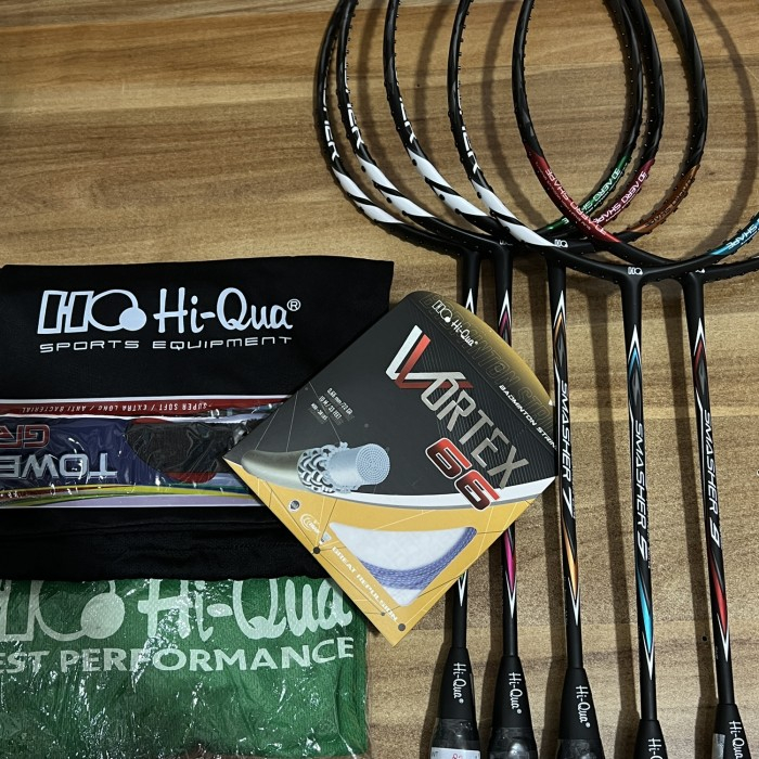 Original Hi-Qua Smasher 5,6,7,8,9 Badminton Racket | Shopee Malaysia