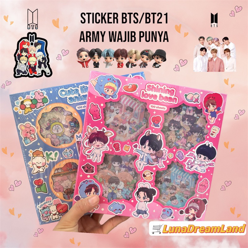 Bts/bt21 Sticker Contains 100 Sheets (Army Must Have This) | Shopee ...