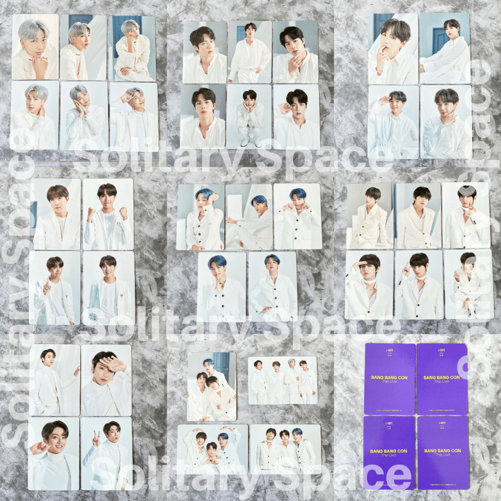 Official BTS Bang Bang Con the Live Mini Photocard Member Set RM/Jin/Suga/J-Hope/Jime/V/Jungkook ...