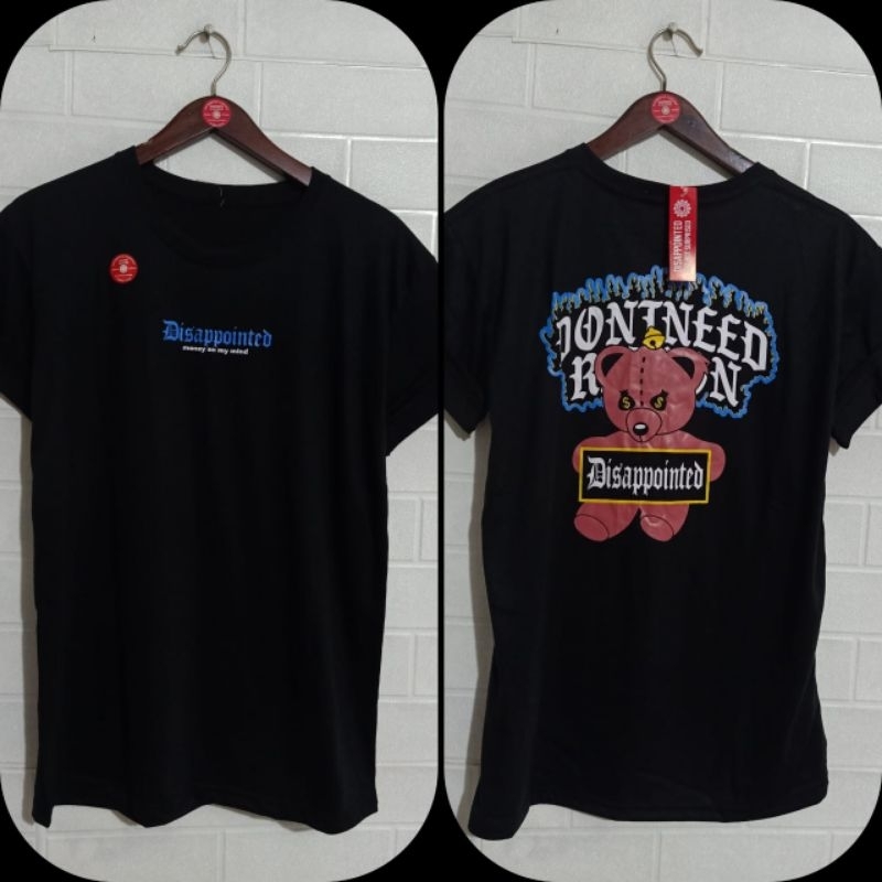 HITAM Black Animated T-shirt with JENNIED logo, animated T-shirt ...