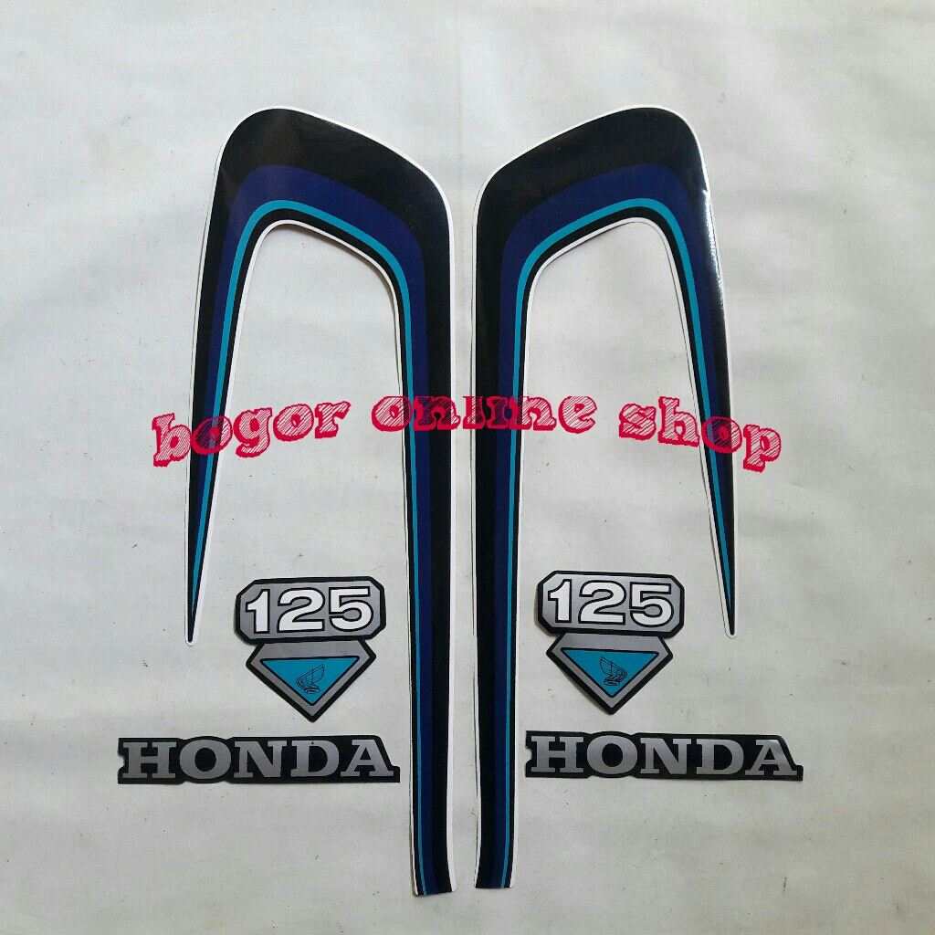 Honda cb125 1997 Blue Motorcycle Sticker | Shopee Malaysia