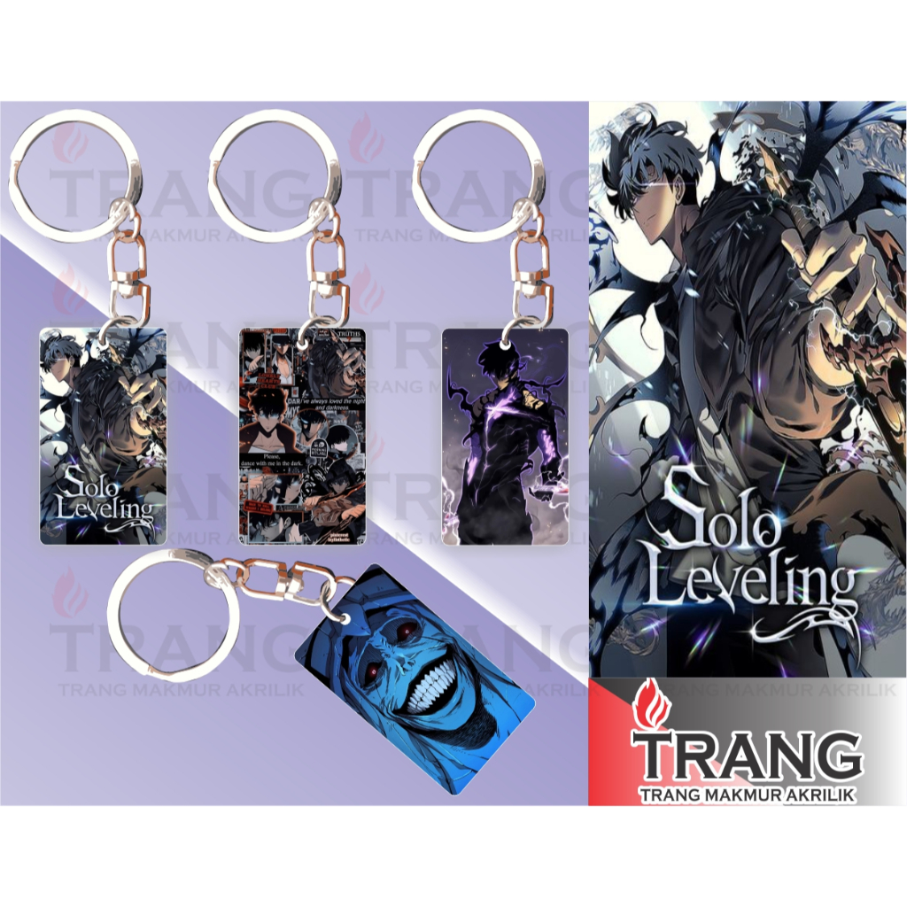 GANTUNGAN Solo Leveling Acrylic Keychain/Solo Leveling Acrylic Keychain ...