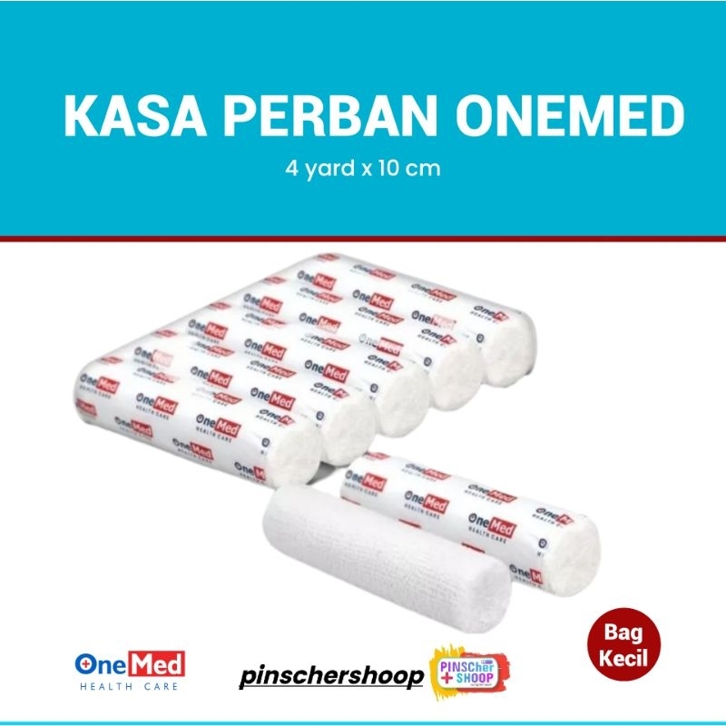 Onemed Gauze Verban 10cm x 4yard Rolled Bandages Pack of 5 Rolls ...