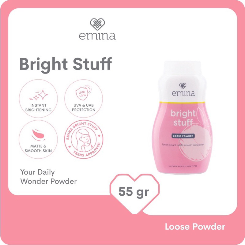 Emina Bright Stuff Loose Powder | Shopee Malaysia