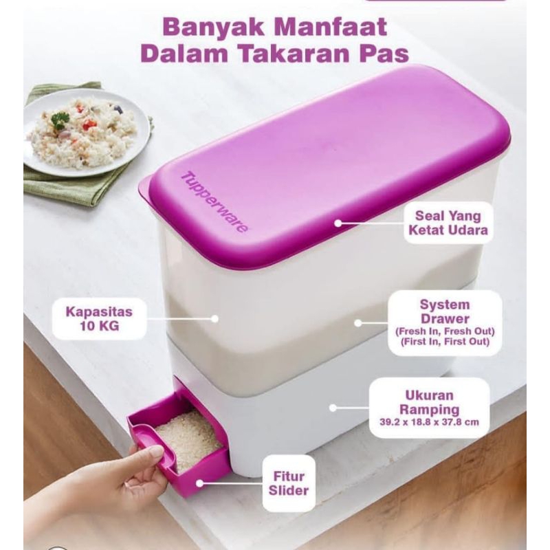 Rice smart 5kg tupperware | Shopee Malaysia