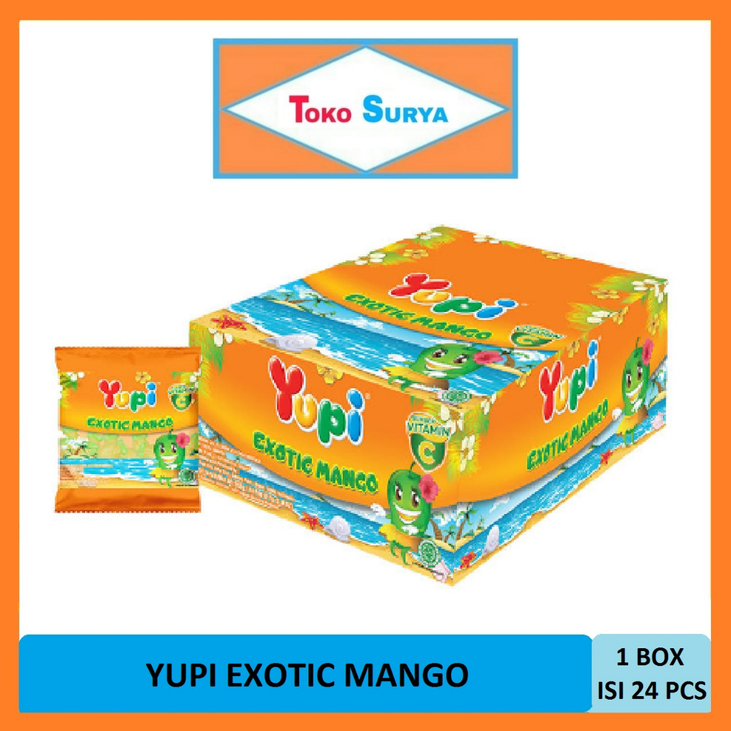 Yupi Gummy Candies Exotic Mango 24x 6Gr | Shopee Malaysia