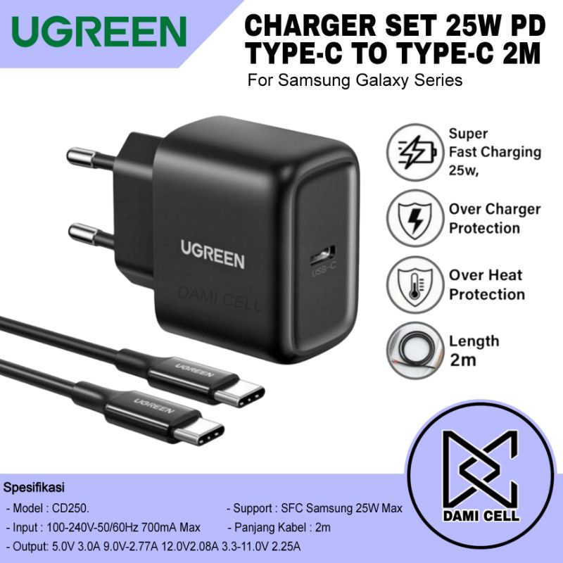 Charger Set Android Tepsi Casan Samsung 25W PD Super Fast Charging ...