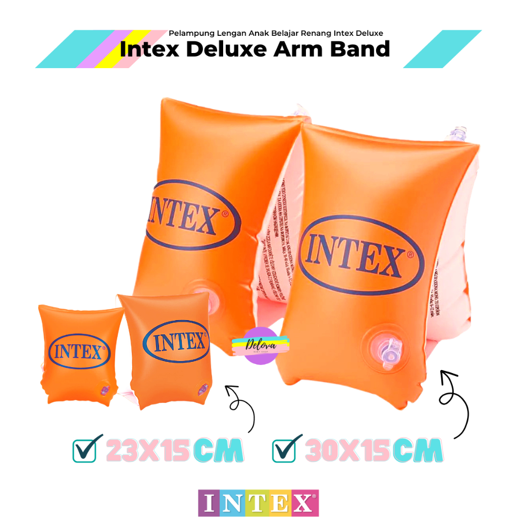 Intex Deluxe Arm Band Ring Buoy Arm Learning to Swim for Toddlers 30 23 ...