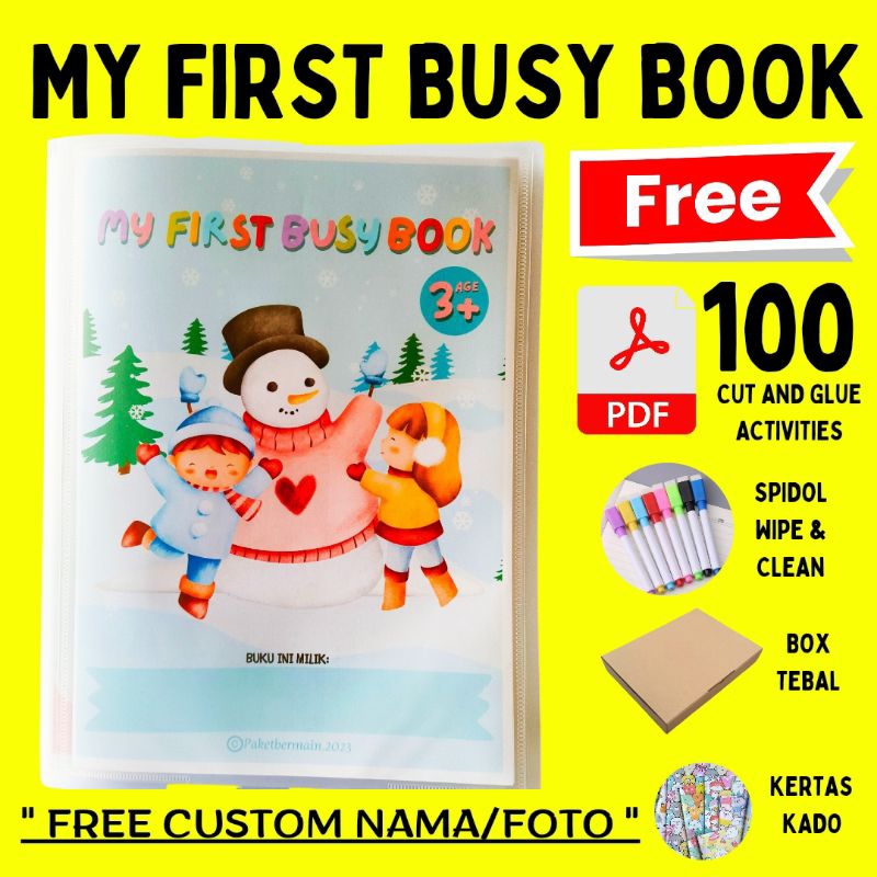 [ENGLISH] 50 Pages My First Busy Book 3+/My First Activity Book ...