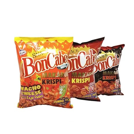 Boncabe SNACK MACARONI LEVEL 2 NACHO CHEESE LEVEL 10 LEVEL 15 150GR ...