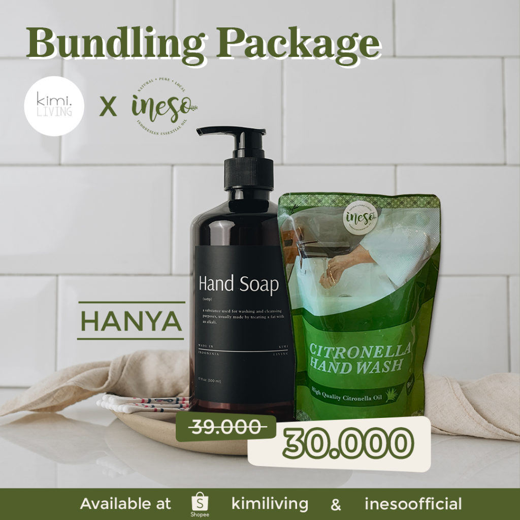 Kimi LIVING x INESO - 500ml Aesthetic Plastic Pump Bottle+INESO Hand ...
