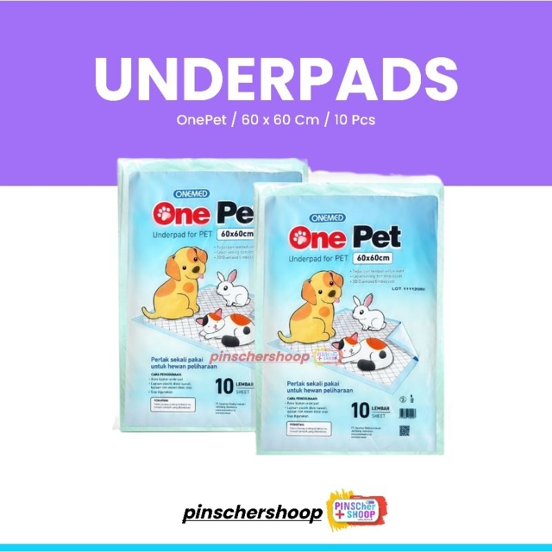 OnePet Animal Underpad 60 x 60 Cm Pet Toilet Training Pad / Pack ...