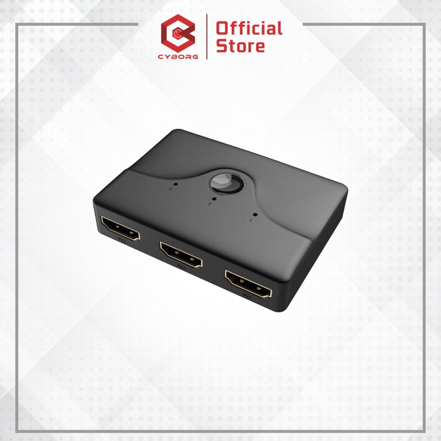 Cyborg HDMI Switch 4K 2K Bi-Directional 3 In 1 Out with IR Remote ...