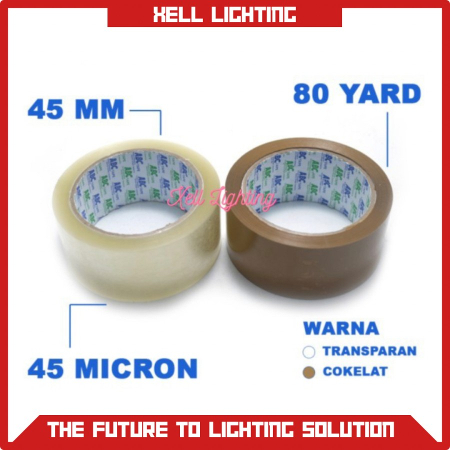 Abc Tape 80yard 45mm Clear Chocolate Tape Unit | Shopee Malaysia