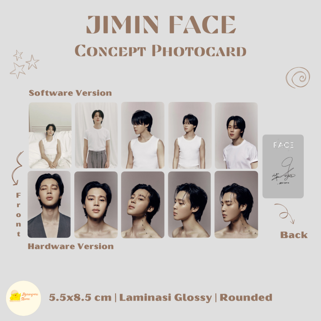 Bts JIMIN FACE CONCEPT PHOTOCARD SET | Shopee Malaysia