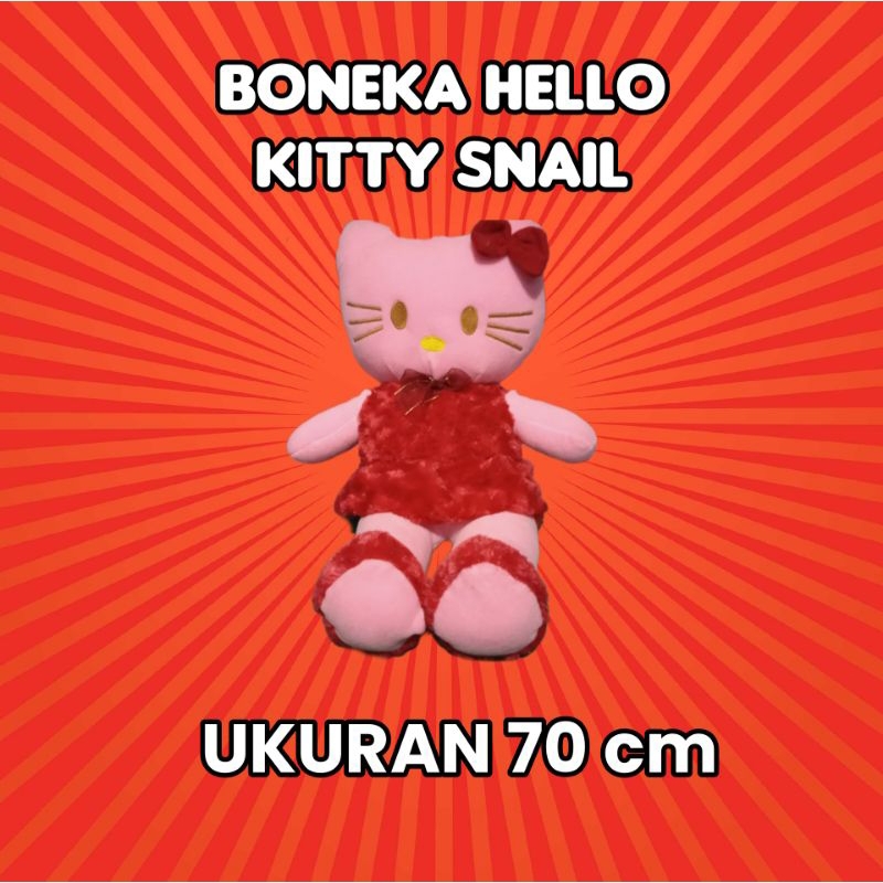 MAWAR Hellokitty Jumbo Snail Soft Rose Doll 70Cm | Shopee Malaysia
