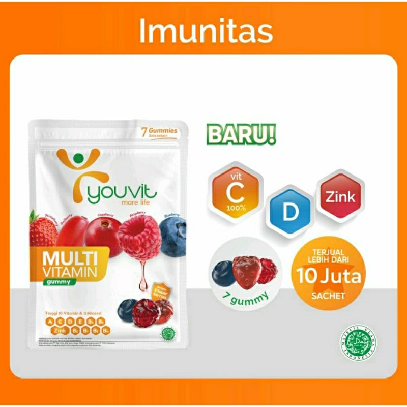 Youvit Multivitamin Gummy Adult 7 Days | Shopee Malaysia