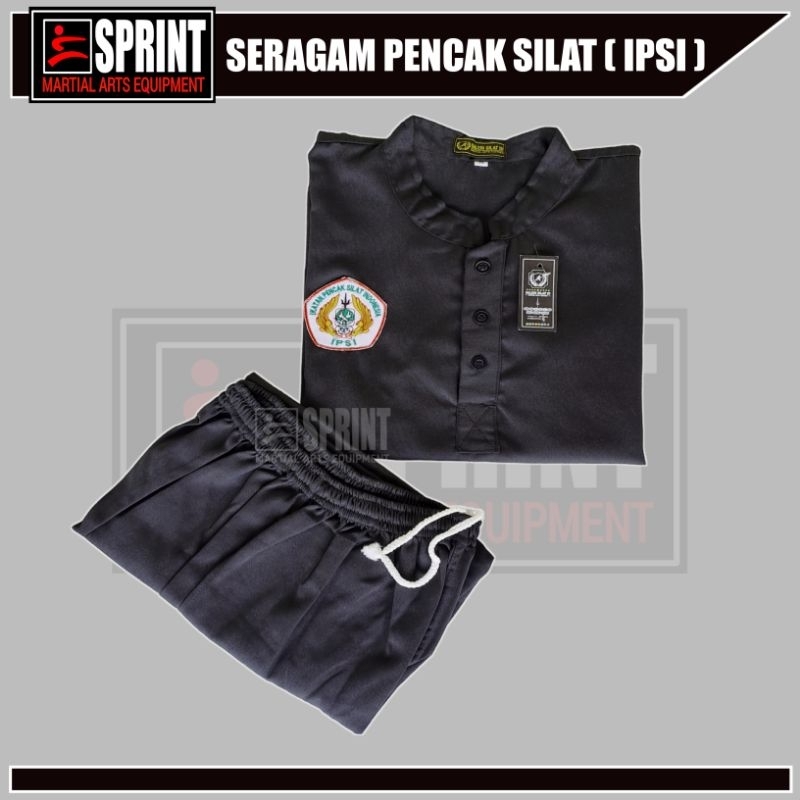 HITAM Ipsi Clothes - IPSI Silat Uniform - IPSI Standard Beginner's ...