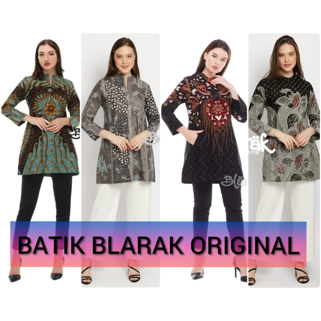 Original BATIK BLARAK TUNIC (with left and right pockets) | Shopee Malaysia