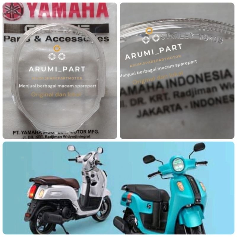 Original yamaha fazzio headlight reflector mica glass | Shopee Malaysia
