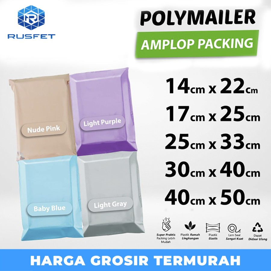 Polymailer Premium Color Plastic Envelope Packing Olshop / Unit | Shopee Malaysia