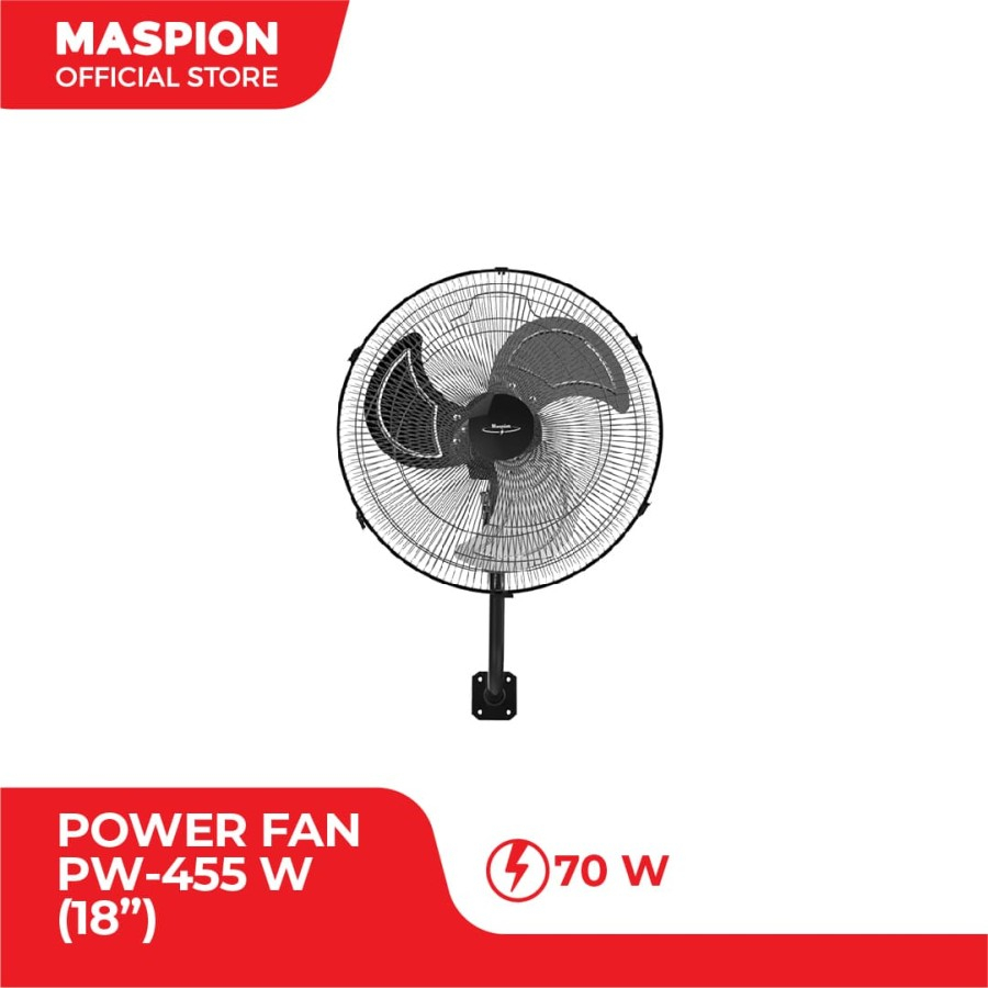 Maspion Power Fan PW 455 W Iron Wall Fan | Shopee Malaysia