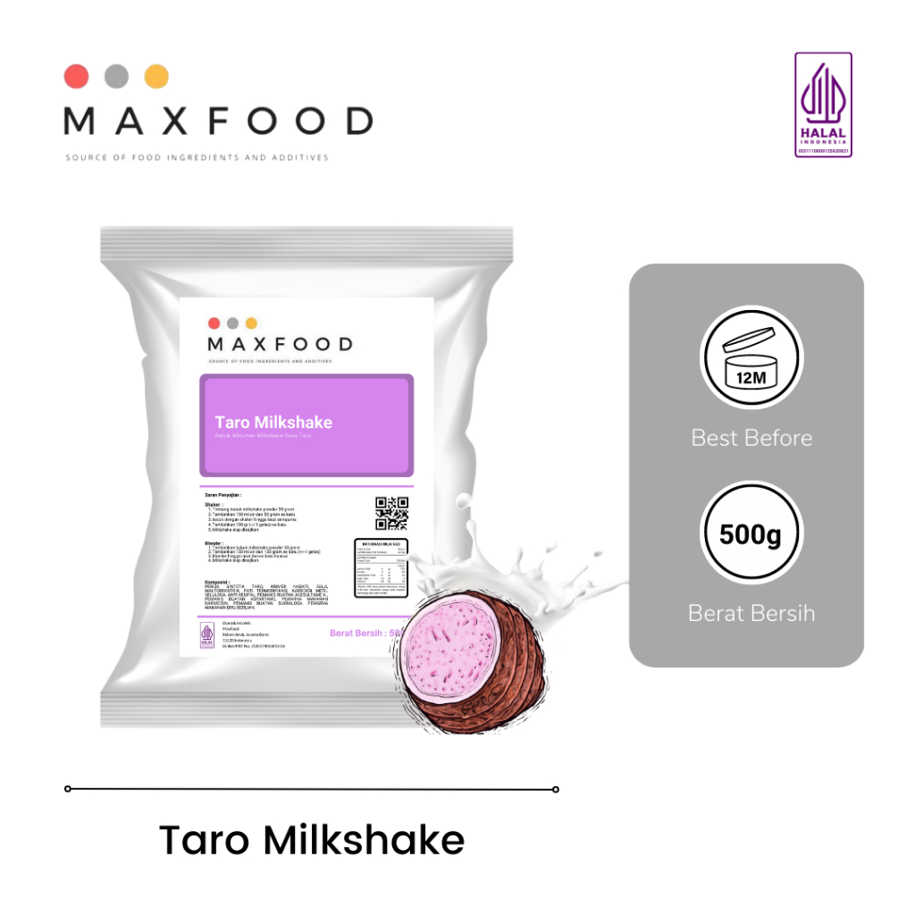 Taro Milkshake / Taro Flavored Milkshake Drink Powder 500 GR | Shopee ...