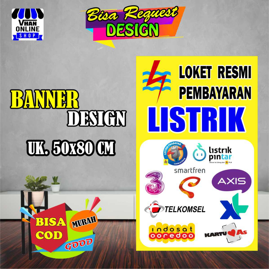 Print Counter Banner Banner Banner, Nice | Shopee Malaysia