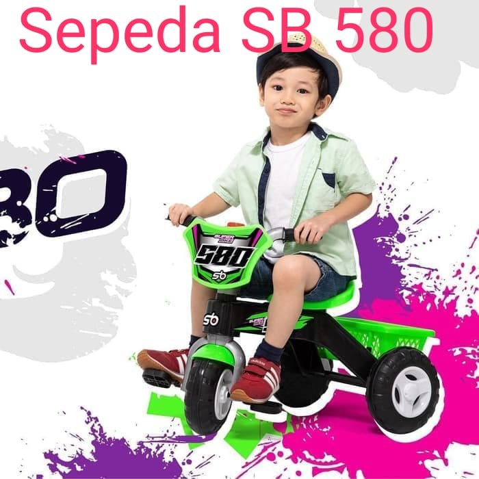 Tricycle 580 Strong SB 580 Strong Plastic 3 wheel bike | Shopee Malaysia