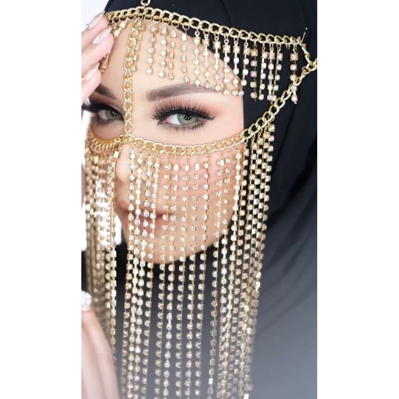Cleopatra Stainless Chain Veil/CLEOPATRA Chain Veil/Arabic Chain Veil ...