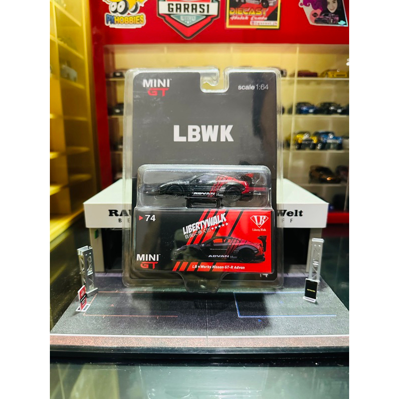 Mini GT No 74 LB Works Nissan GTR R35 Advan Japan Exclusive LBWK Store Edition | Shopee Malaysia