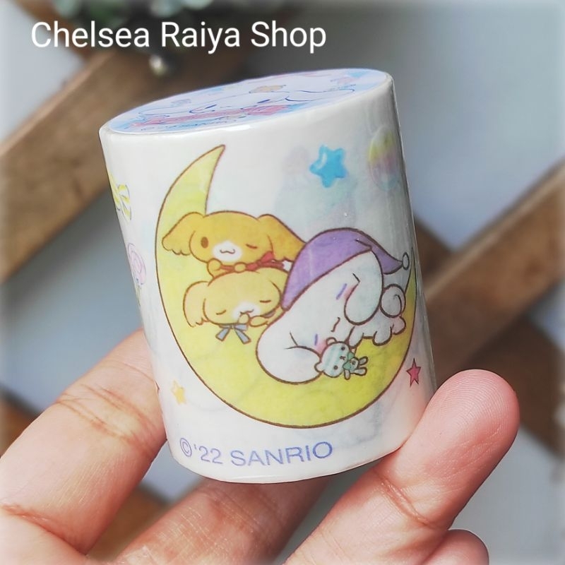 Sanrio Cinnamoroll Crescent Moon 5cmx3m Transparent Decorative Roll ...