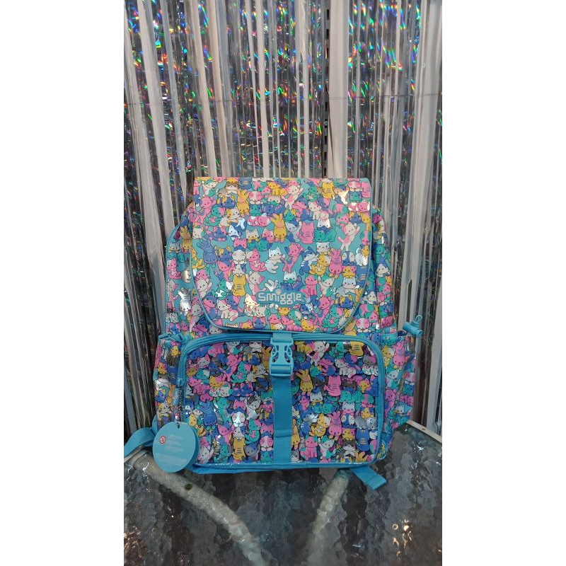 Smiggle Backpack Chelsea Cat Blue Original | Shopee Malaysia